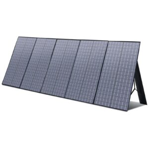 allpowers sp037 400w portable solar panel waterproof ip67 foldable solar panel kit with 37.4v mc-4 output solar charger for outdoor adventures power outage rv solar generator