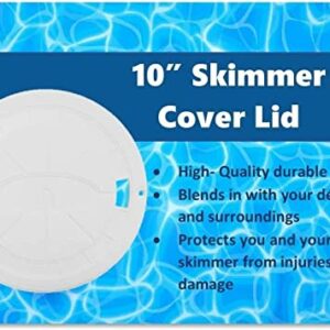 DDV Exact Replacement Skimmer Deck Lid Cover for Hayward Swimming Pool SPX1070C SP1070C Lid Direct Replacement for Hayward SP1070, SP1071, and SP10712S Pool Skimmer Cover Models