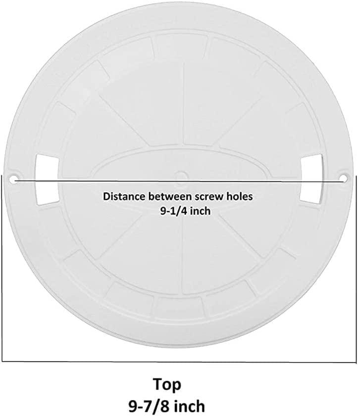 DDV Exact Replacement Skimmer Deck Lid Cover for Hayward Swimming Pool SPX1070C SP1070C Lid Direct Replacement for Hayward SP1070, SP1071, and SP10712S Pool Skimmer Cover Models