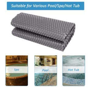 Spa and Hot Tub Bubble Insulating Cover 8ft x 8ft Thermal Pool Solar Blanket Cover(16 Mil)