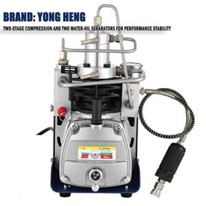 YONG HENG 4500 PSI Air Compressor 30Mpa 110V High Pressure Air Compressor Pump PCP Air Compressor Rifle Airgun Scuba Air Pump Perfect For filling PCP Air Rifle