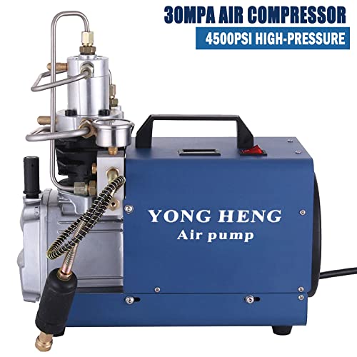 YONG HENG 4500 PSI Air Compressor 30Mpa 110V High Pressure Air Compressor Pump PCP Air Compressor Rifle Airgun Scuba Air Pump Perfect For filling PCP Air Rifle