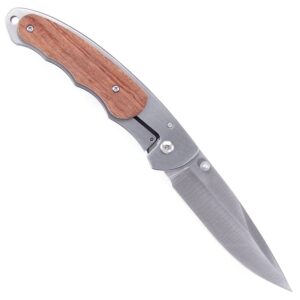 EZSMITH Bull Shark Knife Kit - Framelock Folding Knife Design - (All Parts Included) - (with Bubinga Wood Handles) - (Gift Boxed) - (USA Design)