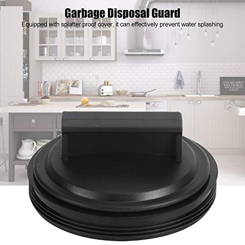 Kitchen Sink Waste Drain Plug and Splatter Guard, Garbage Disposal Sink Stopper Replacement Garbage Disposal Stopper, Garbage Disposal Splash Guard Collar Sink Baffle 3 Inches Kitchen Sink Drain