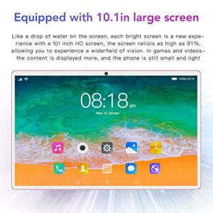 Tablet PC, 6GB 128GB 10.1 Inch Tablet 10 Core CPU 10.1 Inch for Office US Plug