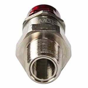 Explosion Proof Cable Gland - 1/2" NPT - Nickel Plated Brass - ATEX Rated N4X - 0.122-0.343" Cable