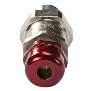 Explosion Proof Cable Gland - 1/2" NPT - Nickel Plated Brass - ATEX Rated N4X - 0.122-0.343" Cable