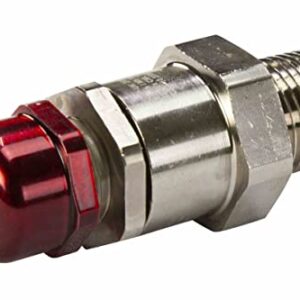 Explosion Proof Cable Gland - 1/2" NPT - Nickel Plated Brass - ATEX Rated N4X - 0.122-0.343" Cable