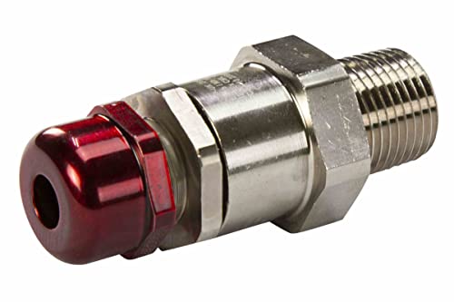 Explosion Proof Cable Gland - 1/2" NPT - Nickel Plated Brass - ATEX Rated N4X - 0.122-0.343" Cable