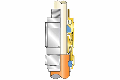 Explosion Proof Cable Gland - 1/2" NPT - Nickel Plated Brass - ATEX Rated N4X - 0.122-0.343" Cable