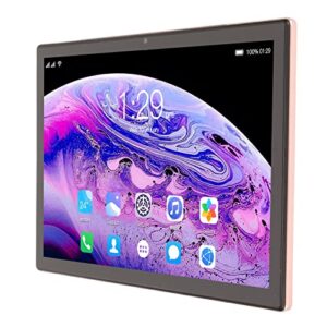 10 inch tablet, gold hd tablet for kids home travel us plug