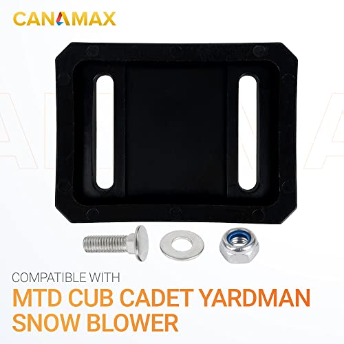 Canamax 784-5580 Plastic Skid Shoe Snow Thrower Slide Shoes - Exact Fit for Most Two-Stage snowblowers - for Troy-Bilt, MTD, Yard-Man, Yard Machines, Huskee, and Bolens Snow Blowers - Pack of 2