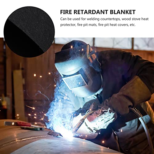 Housoutil Material Felt Cloth Fire Blanket Welding Blanket for Smoker Welding Table Welding Cloth Fabric Medium Insulated Welding Blanket Fiberglass Blanket Heavy Fireproof Cloth