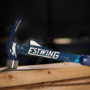 Estwing E6-24TM 24 Oz Milled Face, Hammertooth*, Nylon-Vinyl Grip, Blue & Stanley 33-735 Fatmax Tape Rule with Bladearmorâ„¢ Coating 1-1/4" x 35', 2.2" x 7.1" x 4.6"