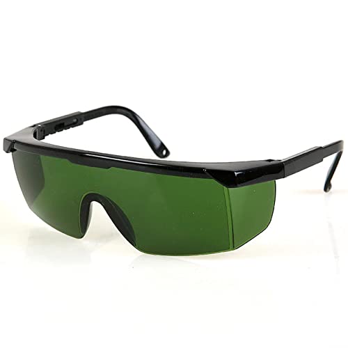 MORELKE Laser Safety Glasses, IPL 200-2000nm Laser Glasses Eye Protection for Laser Hair Removal Treatment and Laser Engraving,UV400 Protection.(Green)