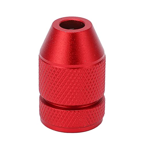 Drill Bit Depth Stop Collar, Adjustable Drill Stop Collar Aluminum Alloy Red Anti Slip Nylon Inner Ring Drill Stop Collar for Woodworking Tools and Hand Tools(6mm-11mm)