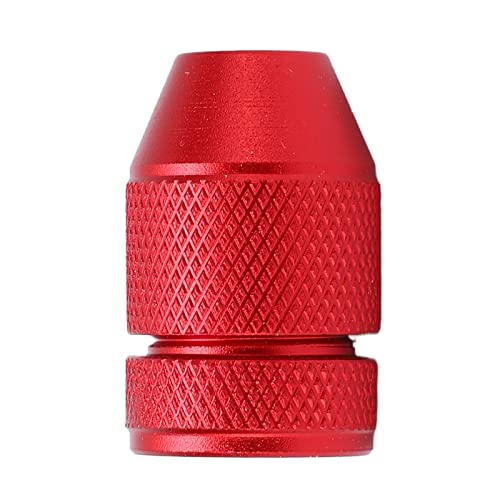 Drill Bit Depth Stop Collar, Adjustable Drill Stop Collar Aluminum Alloy Red Anti Slip Nylon Inner Ring Drill Stop Collar for Woodworking Tools and Hand Tools(6mm-11mm)