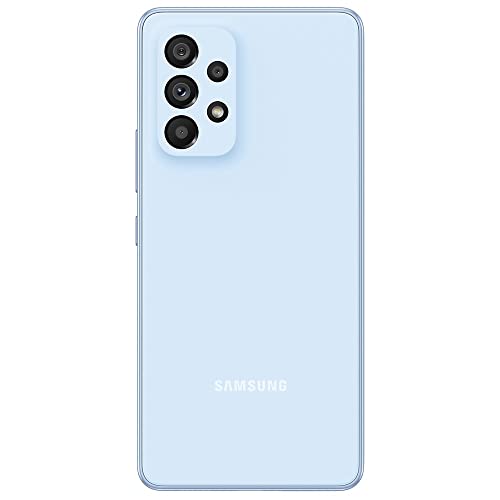 Samsung Galaxy A53 5G (128GB, 6GB) 6.5" 120Hz Full HD+, IP67 Water Resistant, Dual SIM GSM 4G VoLTE Unlocked (For T-Mobile, Metro, Global) International Model A536E/DS (Awesome Blue)(Renewed)