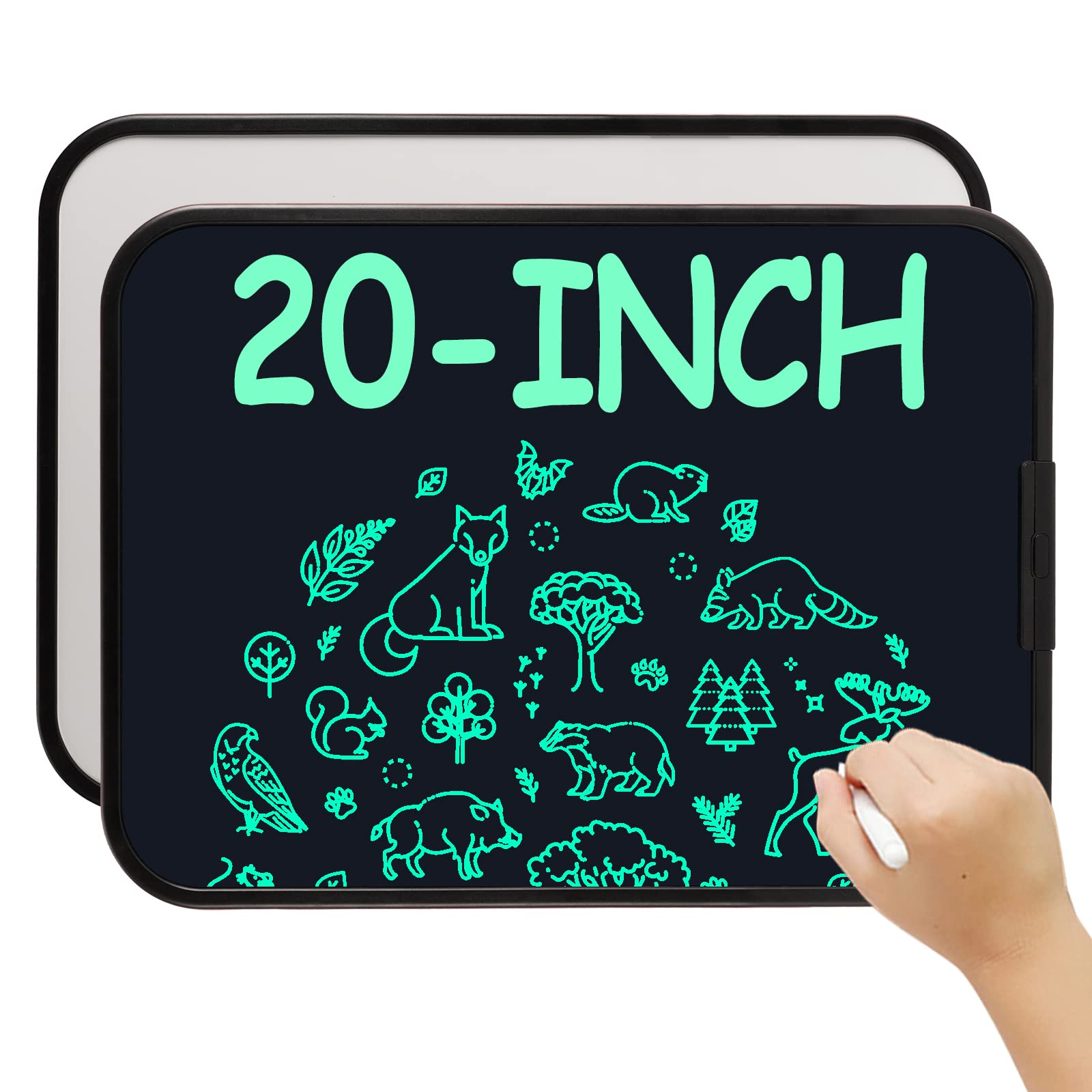 20 inch LCD Writing Tablet Teen Boy Girl Gifts Ideas, Easter Birthday Gifts for Kids, Drawing Board Educational Toys for 6 4 5 3 Year Old Boys, Home School and Office Message Memo Board