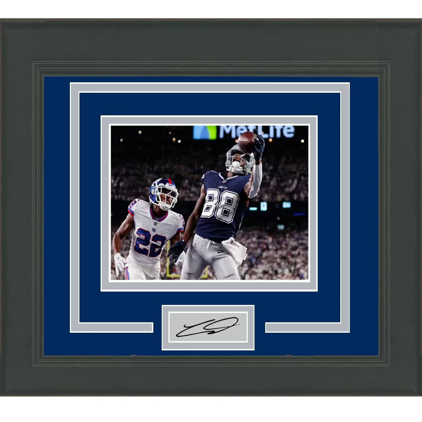 Framed CeeDee Lamb Facsimile Laser Engraved Signature Auto Dallas Cowboys 15x16 Football Photo