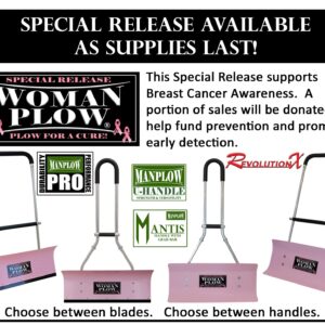 MANPLOW Breast Cancer Awareness RevX32 with Mantis Handle and Grab Bar