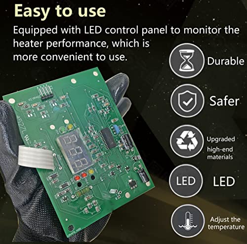 2024 Upgraded IDXL2DB1930 Display Board Replacement for Hayward Heater IDXL2DB1930 Display Board, Compatible with Hayward Universal H-Series Low Nox Induced Draft Heater, H400FDN HD150FDN and H350FDP