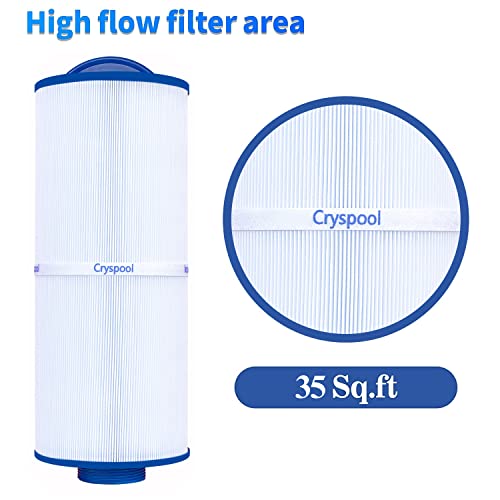 Cryspool MPT-Thread Spa Filter Compatible with Marquis 35, Marquis Spa 20042, 20092, 370-0240, PPM35SC-F2M, 5CH-352, FC-0196, 35 sq.ft, 2 Pack