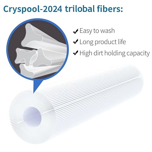 Cryspool MPT-Thread Spa Filter Compatible with Marquis 35, Marquis Spa 20042, 20092, 370-0240, PPM35SC-F2M, 5CH-352, FC-0196, 35 sq.ft, 2 Pack