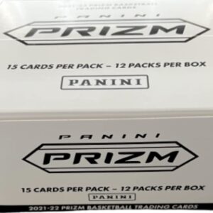 2021-22 Panini Prizm Basketball Fat Pack Cello Box (12 Packs/15 Cards: 3 R/W/B Prizms)