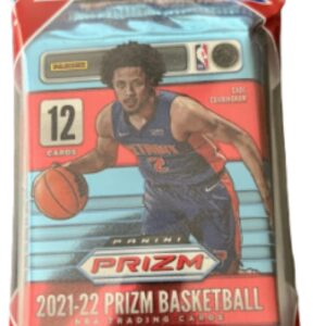 2021-22 Panini Prizm Basketball Fat Pack Cello Box (12 Packs/15 Cards: 3 R/W/B Prizms)