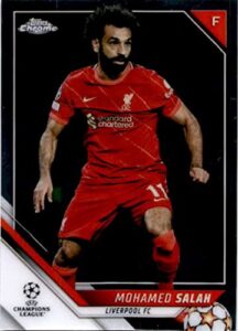 2021-22 topps chrome uefa champions league #21 mohamed salah liverpool