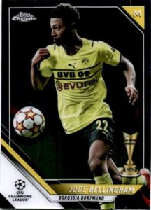 2021-22 topps chrome uefa champions league #58 jude bellingham borussia dortmund