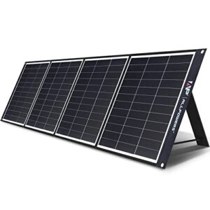 allpowers sp035 200w portable solar panel charger monocrystalline foldable solar panel kit with mc-4 output solar power battery for rv solar generator outdoor camping off grid van