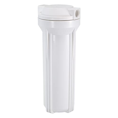 MECCANIXITY Water Filter Housing 10" Whole House Filtration System 1/2 Inch Inlet/Outlet Port for Kitchen White