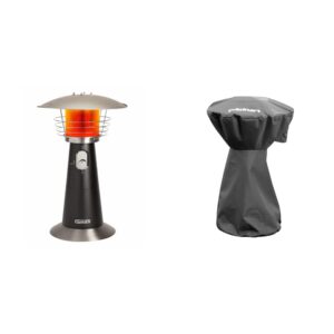 cuisinart outdoors bundle - portable tabletop patio heater & tabletop patio heater cover