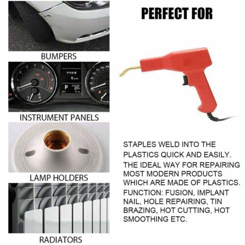 Plastic Welding Gun Garage Tool Welder Hot Stapler Machine Repair PVC Car Bumper 110V 220V