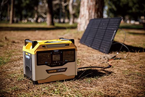 Champion Power Equipment 100594 1638-Wh Power Station 3200/1600-Watt Portable Lithium-Ion Battery Solar Generator