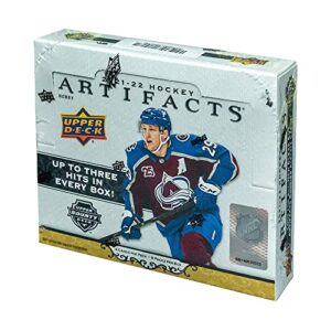 2021/22 upper deck artifacts nhl hockey hobby box (8 pks/bx)