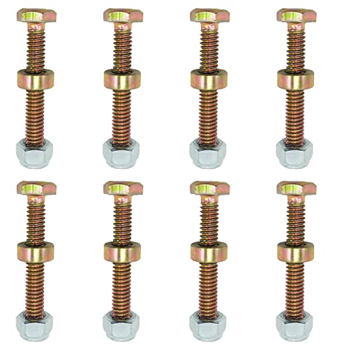 (Pack of 8) 1501216MA 1501216 Shear Pins & Nuts Kits for AYP Craftsman Murray 9524MA 301172 301172MA 722130 Snow Throwers