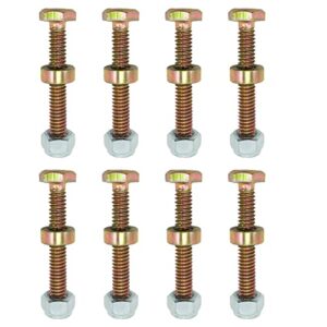 (Pack of 8) 1501216MA 1501216 Shear Pins & Nuts Kits for AYP Craftsman Murray 9524MA 301172 301172MA 722130 Snow Throwers