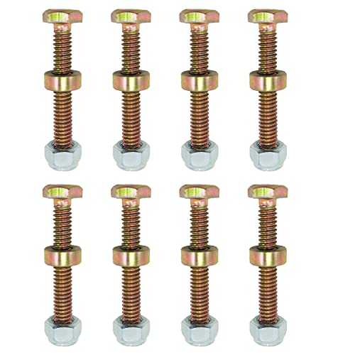 (Pack of 8) 1501216MA 1501216 Shear Pins & Nuts Kits for AYP Craftsman Murray 9524MA 301172 301172MA 722130 Snow Throwers