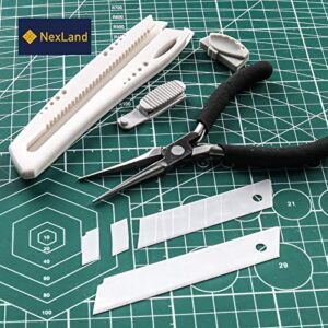 NexLand Ceramic Blade UB2-G3 Ultra-Sharp 18mm Utility Blade Snap Off Replacement Blades 6pcs