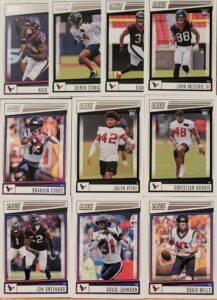 2022 panini score football houston texans team set 10 cards w/drafted rookie