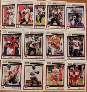 2022 panini score football tampa bay buccaneers team set 13 cards w/drafted rookies includes tom brady