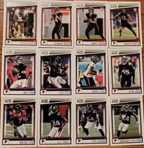 2022 panini score football atlanta falcons team set 12 cards w/drafted rookies desmond ridder rookie card