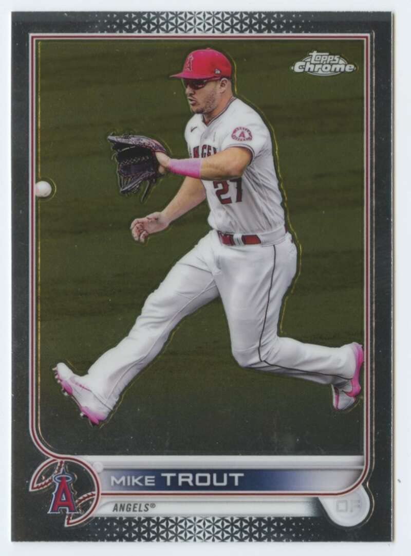 2022 Topps Chrome #200 MIKE TROUT Los Angeles Angels Baseball