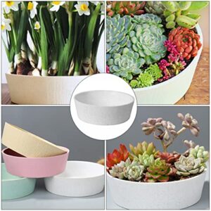 1pc with Pot White All Containers Container Nursery Flowers Garden Lily Gardening Planter for Water House Fresh Plants Indoor Pots Flower Round or Bowl Drainage