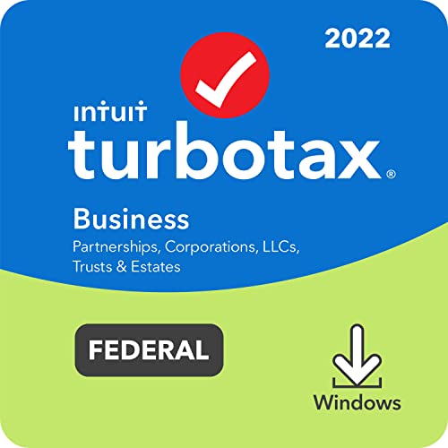 [Old Version] TurboTax Business 2022 Tax Software, Federal Only Tax Return, [Amazon Exclusive] [PC Download]