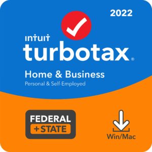 [old version] turbotax home & business 2022 tax software, federal and state tax return, [amazon exclusive] [pc/mac download]