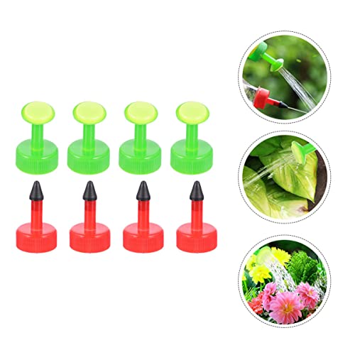 Happyyami 8pcs Shower Head Bottle Sprinkler Head Water Bottle Sprinkler Bottle Waterer Spout Adapter Watering Bottle Cap Flower Sprinkler Practical Bottle Sprinkler Replace Plastic Bonsai